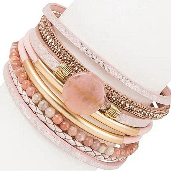 SAACHI | Jewelry | Saachi Santa Monica Braided Vegan Leather Bracelet ...
